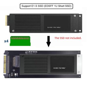 chenyang PCIe NVMe Ruler 1U GEN-Z EDSFF Short SSD E1.S to PCI-E 4X Carrier Host Adapter