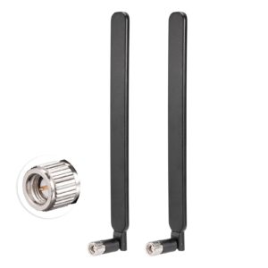 bingfu sma male 4g lte antenna 6dbi (2-pack) compatible with verizon at&t t-mobile sprint 4g lte wireless router cpe hotspot iot gateway modem cellular trail camera