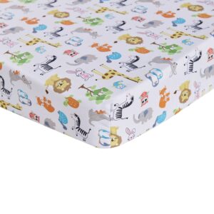 baby crib fitted sheet baby boy animal safari crib fitted sheet by jahbaby (2), 28 x 52