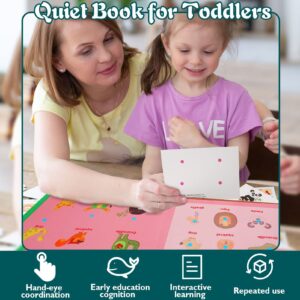 Quiet Book for Toddlers Montessori Activity Toys Busy Book Sensory Educational Preschool Learning Book for 3 4 5 6 Year Old Boys and Girls School Supplies(Numbers)