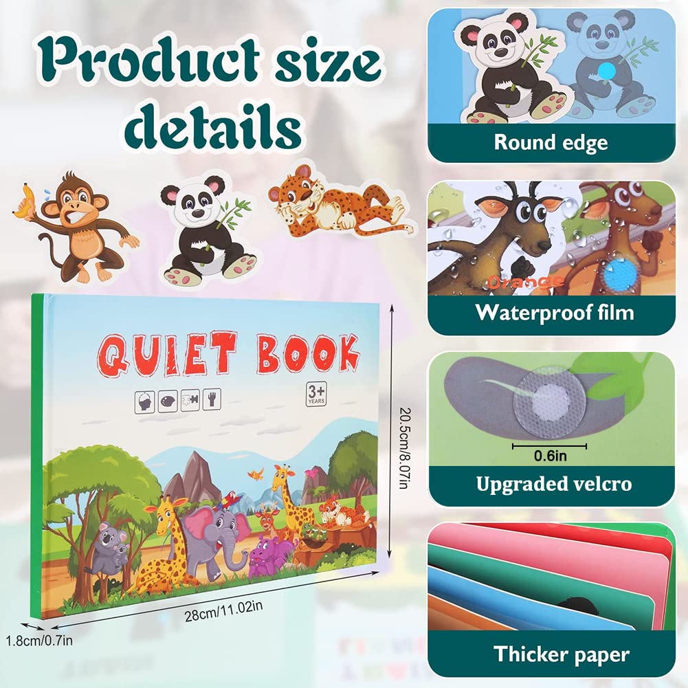 Quiet Book for Toddlers Montessori Activity Toys Busy Book Sensory Educational Preschool Learning Book for 3 4 5 6 Year Old Boys and Girls School Supplies(Numbers)