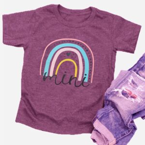 Mama and Mini Rainbow T-Shirt Mommy and Me Shirts Mama Mini Matching Tee Boho Rainbow Shirt Mother and Daughter Shirt