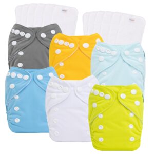 alvababy newborn cloth diapers for less than 12 pounds baby pocket hook and loop closure cloth diapers nappy 6pcs with 12 inserts 6vbs100