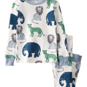 little planet by carter's unisex-baby Baby and Toddler 2-piece Pajamas made with Organic Cotton, Safari, 12 Months