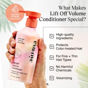 EVANYC Lift Off Volume Daily Hair Conditioner , 8.8 oz, Moisture-Rich Volumizing Hair Care products for Fine Hair, for Thick and Full Locks, GMO-Free & Color-Safe