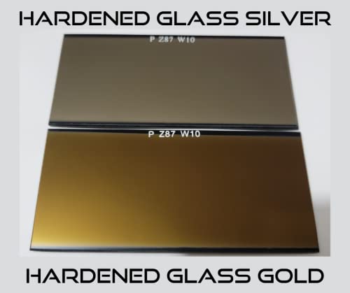 Best Welds Hardened Glass Gold Replacement Welding Lens – Advanced Passive Filter Plate 2" x 4-1/4" – Shade 9, 10, 11 & 12