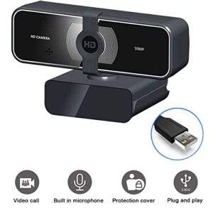 Shanrya PC Camera, Webcam Rotatable Flexible for Vista for Win7 for Win10