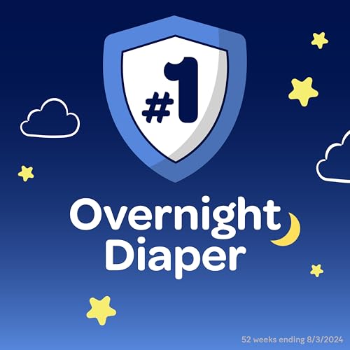 Huggies Size 4 Overnites Baby Diapers: Overnight Diapers, Size 4 (22-37 lbs), 52 Ct