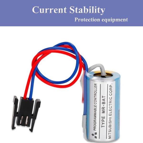 KANGLEUS 1700mAh MR-BAT ER17330V/3.6V A6BAT PLC Battery for FANUC CNC System Non-Rechargeable (Pack of 2)