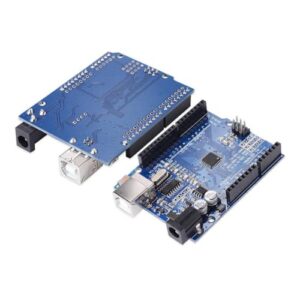 UNO R3 Board ATmega328P with USB Cable for Arduino - Compatible with Arduino UNO R3 Mega 2560 Nano Robot for Arduino IDE AVR MCU Learner K53, Blue