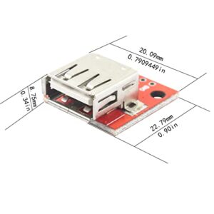 jujinglobal 10pcs USB a Male or Female Breakout Board 4 pins 2.54mm Output with 2 Types Male pins 90 and 180 Degree… (A Female Breakout (10pcs))