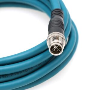 ZBLZGP M12 8Pin X-Code Male to RJ45 Cat7e Flexible Ethernet Shielded Cable for Cognex CKR-202-001,CCB-M8IO-02,CCB-84901-1002-02 3M