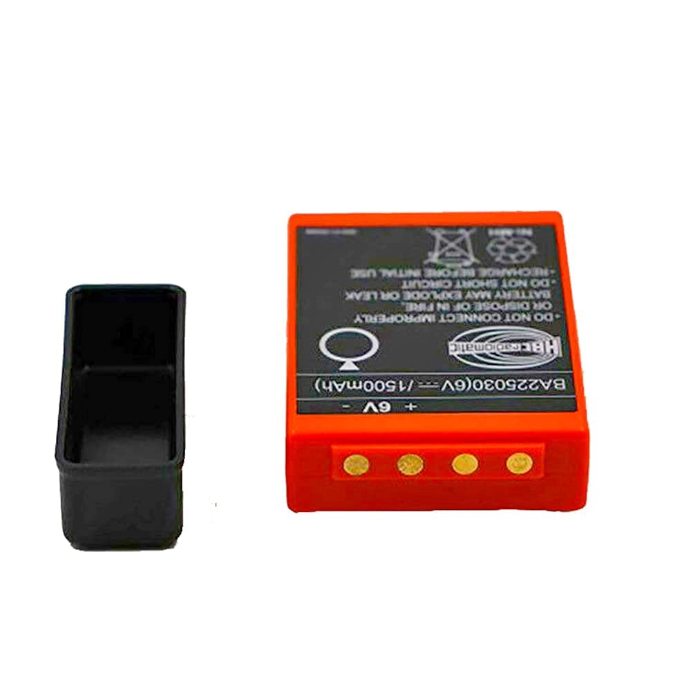 Meewellvetry HBC Radiomatic Battery BA225030 6V 1500mAh BA225030 Ni-Mh Rechargeable Battery for HBC Crane Remote Control Pump Truck Battery