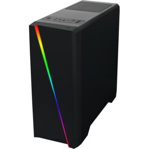 Ssrotho Gaming PC Windows 10 Professional Desktop Tower Computer, Intel Quad-Core i7 3.4Ghz, 16GB RAM, 1TB SSD + 1TB HDD, WiFi Adapter, GeForce GT 1030 2GB GDDR5, RGB Lighting Case