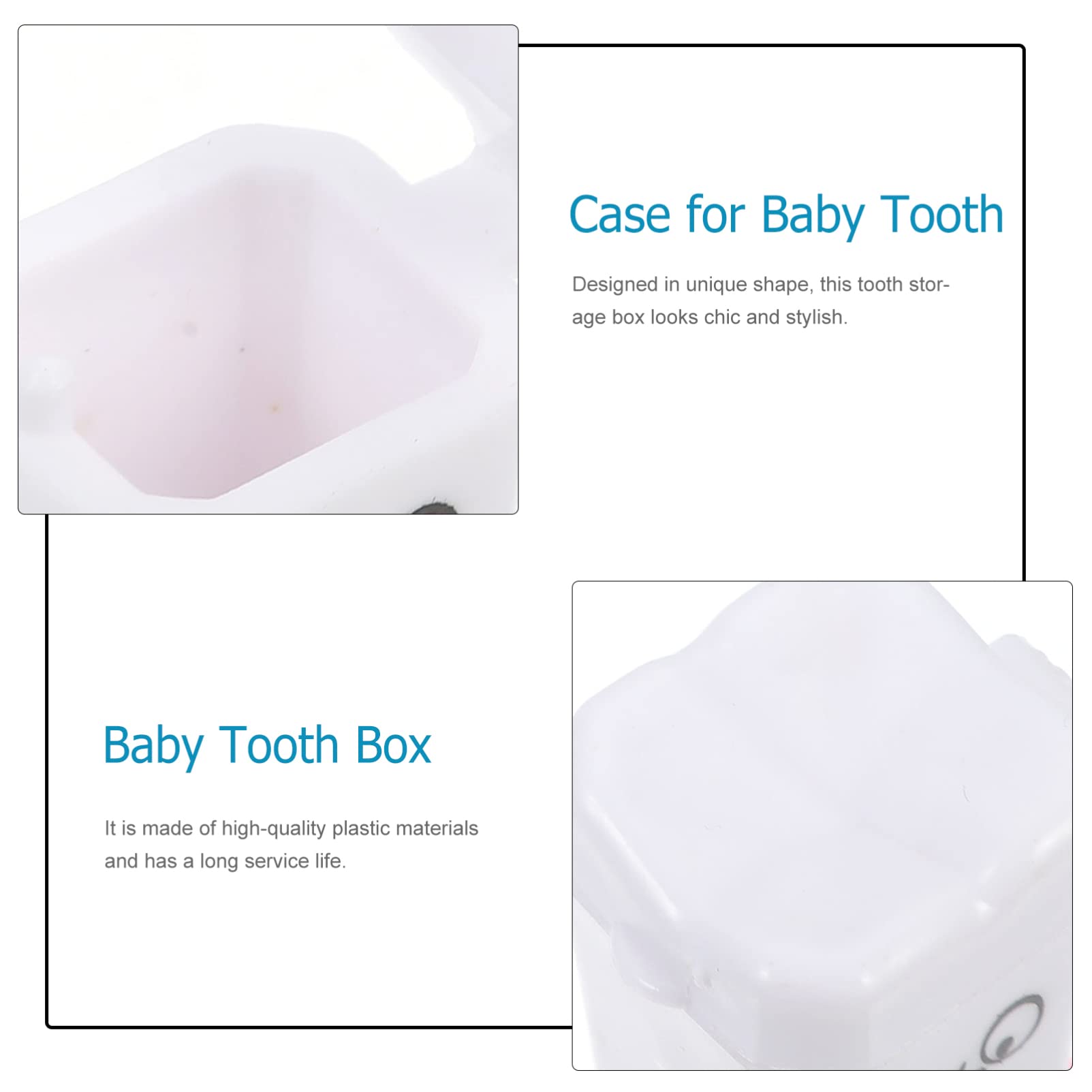 Scicalife Baby Tooth Box, Plastic Kids Tooth Organizer, Baby Child Tooth Keepsake Holder, Teeth Storage Memory Container For Boys & Girls, Dentist Office Giveaways For Kids(50pcs)