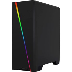 Ssrotho Gaming PC Windows 10 Professional Desktop Tower Computer, Intel Quad-Core i7 3.4Ghz, 16GB RAM, 512GB SSD + 1TB HDD, WiFi Adapter, GeForce GT 1030 2GB GDDR5, RGB Lighting Case