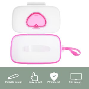 Baby Wipes Paper Tissue Box: Newborn Travel Wipe Pack Face Holder On-the-Go Wipes Dispenser Wipe Facial Stroller Hanging Wet Napkins Case Tissues Container