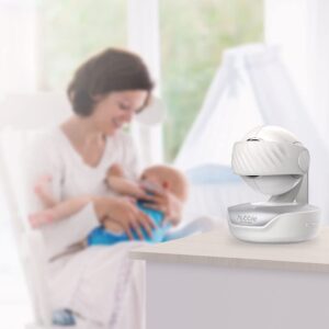 HUBBLE CONNECTED Nursery Pal Deluxe 5" Smart HD Twin Baby Monitor and 2 Cameras with Built-in Rechargeable Batteries to Use at Home Or On The Go