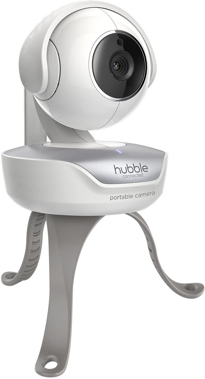 HUBBLE CONNECTED Nursery Pal Deluxe 5" Smart HD Twin Baby Monitor and 2 Cameras with Built-in Rechargeable Batteries to Use at Home Or On The Go