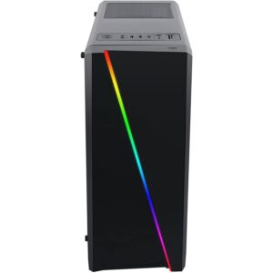 Ssrotho Gaming PC Windows 10 Professional Desktop Tower Computer, Intel Quad-Core i7 3.4Ghz, 16GB RAM, 512GB SSD + 1TB HDD, WiFi Adapter, GeForce GT 1030 2GB GDDR5, RGB Lighting Case