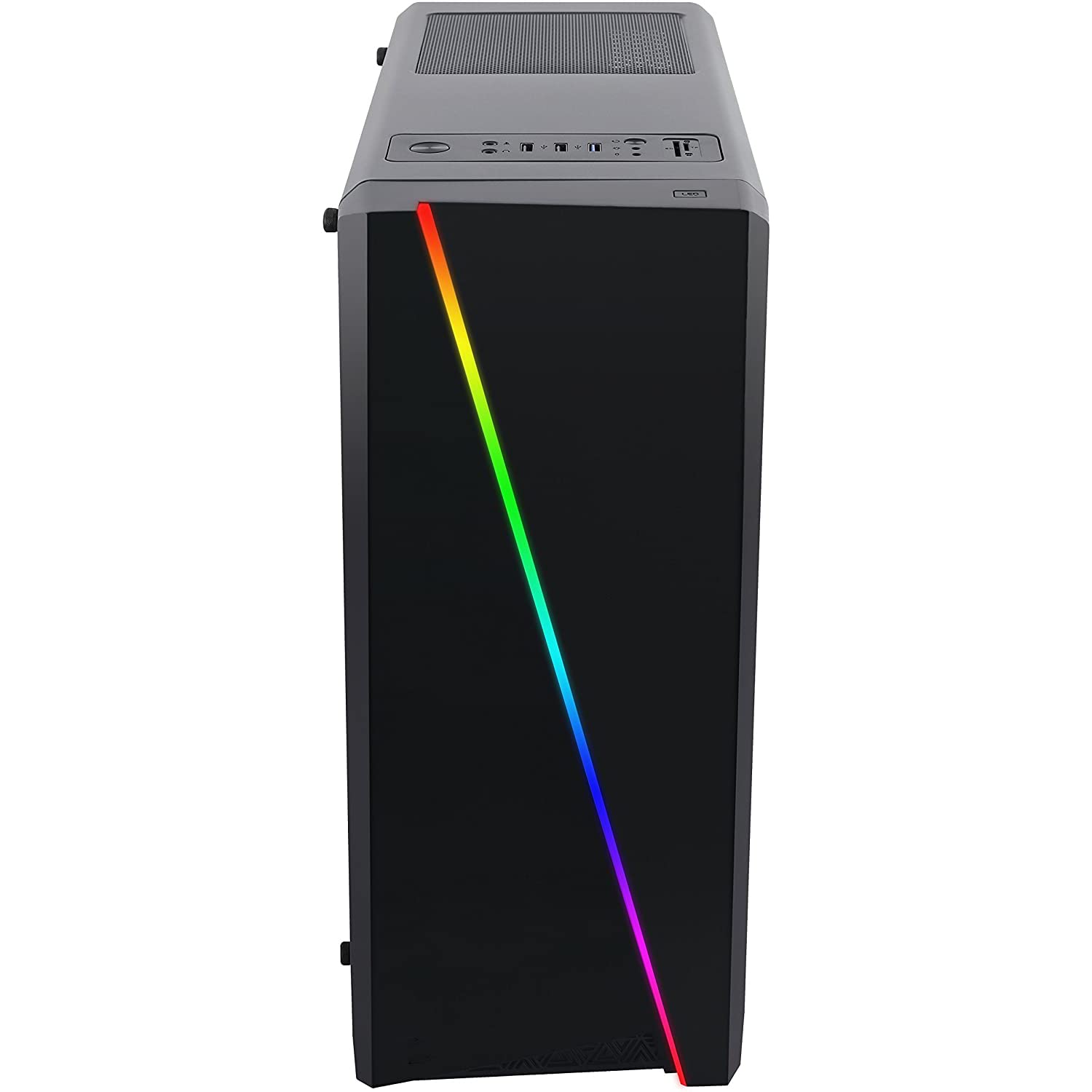 Ssrotho Gaming PC Windows 10 Professional Desktop Tower Computer, Intel Quad-Core i7 3.4Ghz, 8GB RAM, 256GB SSD, WiFi Adapter, GeForce GT 730 2GB GDDR5, RGB Lighting Case