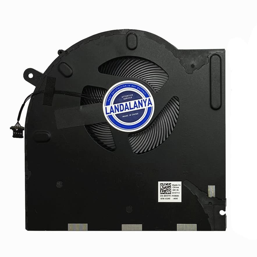 Landalanya Replacement CPU and GPU Cooling Fan for Dell Alienware M17 R3 R4 0H5TYJ 0CNV63 DC28000ROSL EG50061S1-1C010-S9A K13087 DC28000RNSL EG50061S1-C060-S9A K13089 DFS240012BK0T DFSCK324162A2K 12V