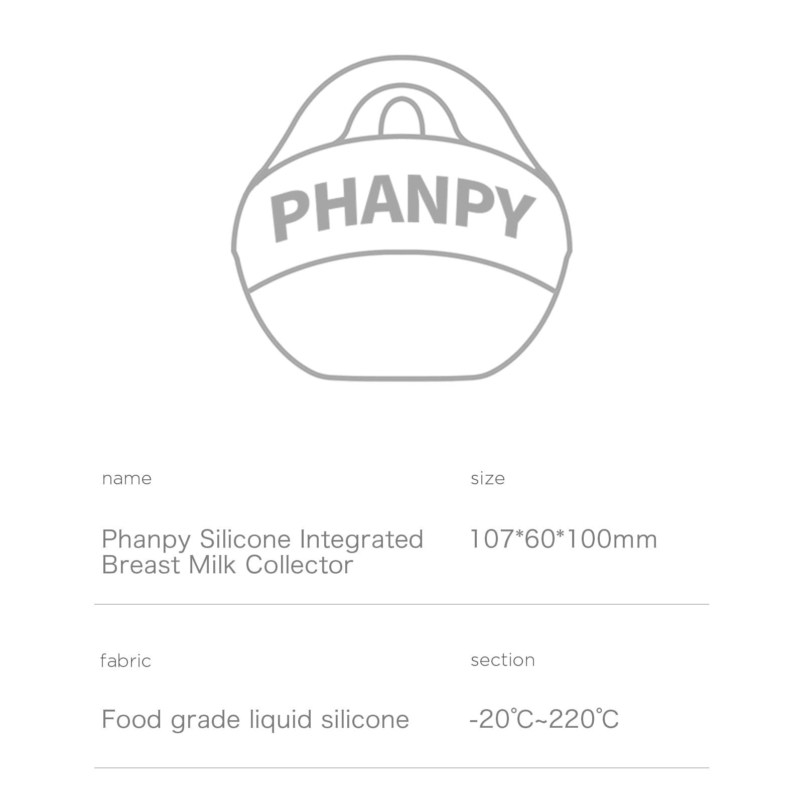 Phanpy Silicone Manual Breast Pump Breast Milk Collector Saver Milk Catcher Nursing Cup Avocado Shape, Receive Leaked Milk Protect Sore Nipples and Prevent Breast Milk from Spilling