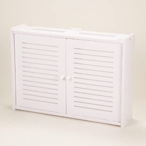 WiFi Storage Box Wall Mount WiFi Router Storage Box Router Modem Wall Mount (Small Shutter)