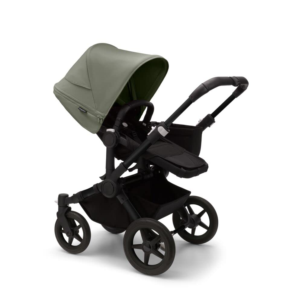 Bugaboo Donkey 5 Extendable Sun Canopy with UPF Sun Protection and Peekaboo Mesh Panel, Compatible with All Donkey Models - Forest Green