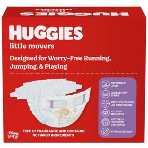 Huggies Size 5 Diapers, Little Movers Baby Diapers, Size 5 (27+ lbs), 50 Count