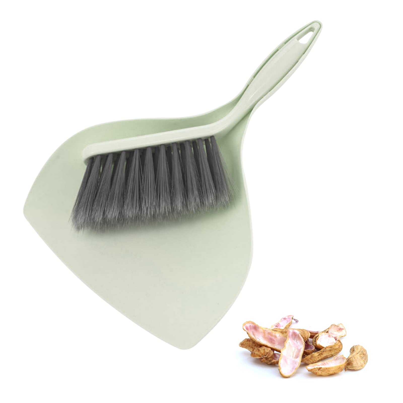 AOOF 2pcs Mini Dustpan and Brush Set Small Broom and Dustpan Set for Sweeping Desk Top, Floor, Sofa, Keyboard, Car