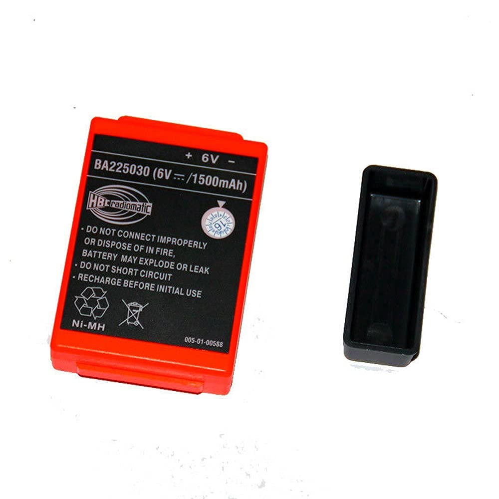 Meewellvetry HBC Radiomatic Battery BA225030 6V 1500mAh BA225030 Ni-Mh Rechargeable Battery for HBC Crane Remote Control Pump Truck Battery