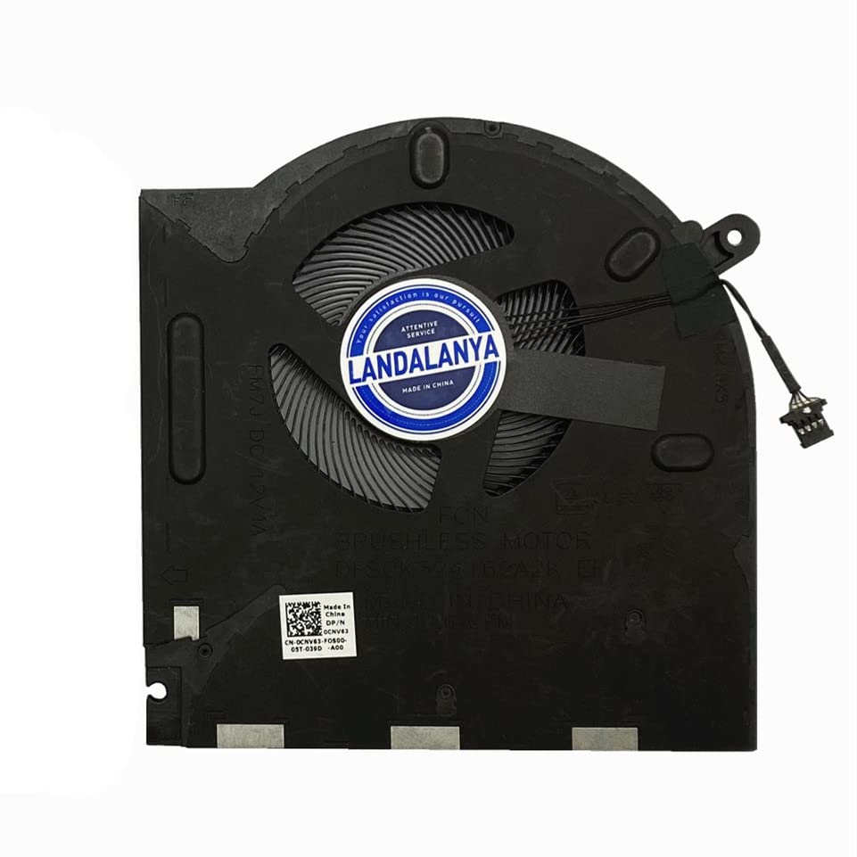 Landalanya Replacement CPU and GPU Cooling Fan for Dell Alienware M17 R3 R4 0H5TYJ 0CNV63 DC28000ROSL EG50061S1-1C010-S9A K13087 DC28000RNSL EG50061S1-C060-S9A K13089 DFS240012BK0T DFSCK324162A2K 12V