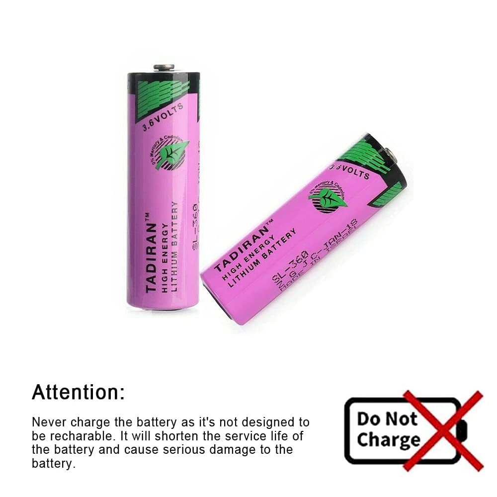 Meewellvetry (5-Pack) TL-5903 Battery/SL-360 3.6V 2400mah 6ES7971-0BA00 for Siemens S7-400 PL and for Tadiran TL-5903