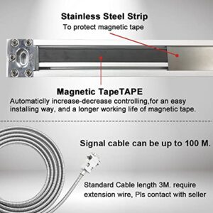 3 Axis DRO Digital Readout 270mm+520mm+620mm for Milling Machine Lathe Machine 3pcs Magnetic Scale 5um IP67 Sealing Protection (10" x 20" x 24" 3 Axis DRO 5um)