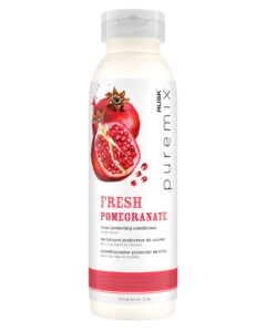 rusk puremix fresh pomegranate color protecting conditioner for all hair types, prolong color radiancy and shine, reduces dryness and breakage, cruelty-free, 35 oz.