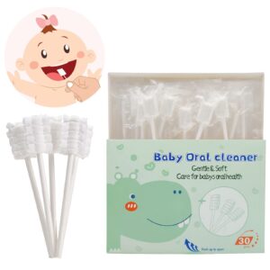 baby oral cleaner 30 pcs one-time baby toothbrush for 0-36 month newborn baby oral tongue and tongue gauze gum cleaner