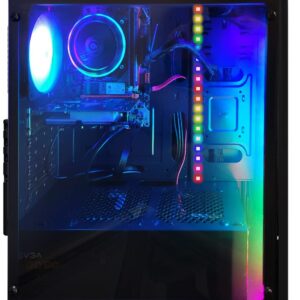 Ssrotho Gaming PC Windows 10 Professional Desktop Tower Computer, Intel Quad-Core i7 3.4Ghz, 16GB RAM, 1TB SSD, WiFi Adapter, GeForce GT 730 2GB GDDR5, RGB Lighting Case