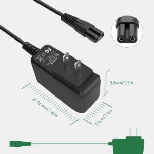 Charger for Wahl Trimmer 9818L 9818 9888L 9854L 9876L 9864 Shaver Groomer Clipper, 4.2V AC Adapter for S003HU0420060 S004mu0400090 9854-600 97581-405 9867-300 79600-2101 97581-1105, JOVNO Power Cord