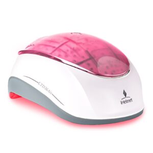 ihelmet laser hair growth system, hair regrowth helmet & laser cap (fda cleared), hair loss treatment for men and women, low level laser therapy for hair growth, anti-thining treatment pink, 36 air