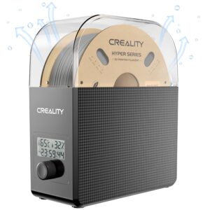 creality filament dryer box 2.0 dehydrator storage drier machine with 24h timer adjustable 45-65℃ filament spool holder keep materials dry during 3d printing for 1.75/2.85/3.0 pla,petg,abs,tpu