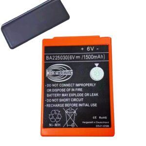 meewellvetry hbc radiomatic battery ba225030 6v 1500mah ba225030 ni-mh rechargeable battery for hbc crane remote control pump truck battery