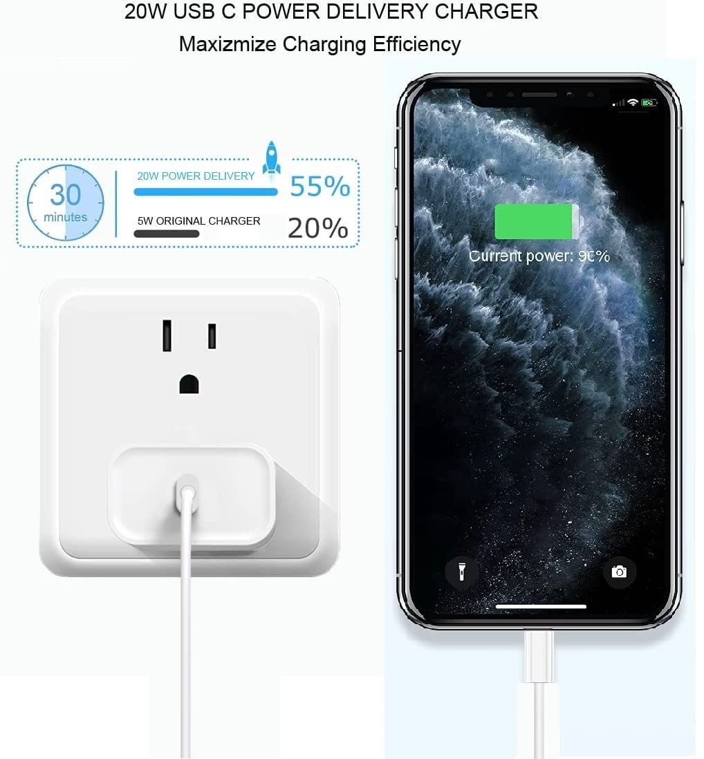 2 Pack [Apple MFi Certified ] 20W USB C Wall Chargers 6FT Cables Compatible with iPhone 14/14 Pro/14 Pro Max/14 Plus/13/13Pro/12/12 Pro/11/11Pro,iPad, Fast Charging