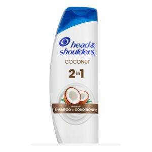 head and shoulders 2-in-1 shampoo and conditioner with coconut, daily-use anti-dandruff paraben free, 13.5 fl oz