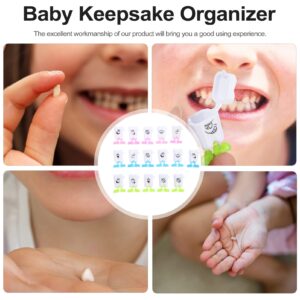 Scicalife Baby Tooth Box, Plastic Kids Tooth Organizer, Baby Child Tooth Keepsake Holder, Teeth Storage Memory Container For Boys & Girls, Dentist Office Giveaways For Kids(50pcs)