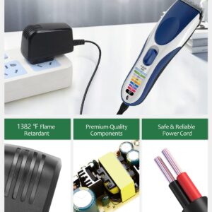 Charger for Wahl Trimmer 9818L 9818 9888L 9854L 9876L 9864 Shaver Groomer Clipper, 4.2V AC Adapter for S003HU0420060 S004mu0400090 9854-600 97581-405 9867-300 79600-2101 97581-1105, JOVNO Power Cord