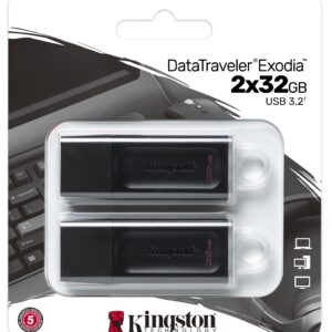 Kingston DataTraveler Exodia 32GB USB 3.2 Flash Drive - 2 Pack DTX/32GB-2P