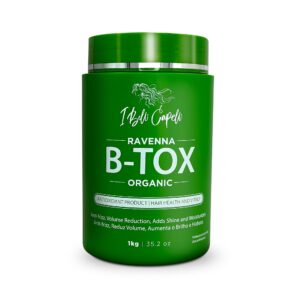 i belli capelli ravenna organic hair b-tox treatment - formaldehyde-free, anti-frizz smoothing for hair - 35.2 oz (1kg)