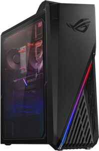 rog strix ga15dk gaming desktop gamer pc, geforce rtx 3070 8gb gpu amd ryzen 7 5800x 8-core up to 4.7 ghz beats i7 11th (32gb ddr4 ram | 2tb pcie ssd | 1tb hdd) 750w psu vr ready rgb chassis wifi w10p