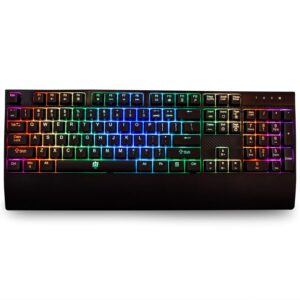 Deco Gear MECHBRD100 Mechanical Gaming Keyboard - RGB Back Lighting - Anti-Ghosting Black - (Renewed)